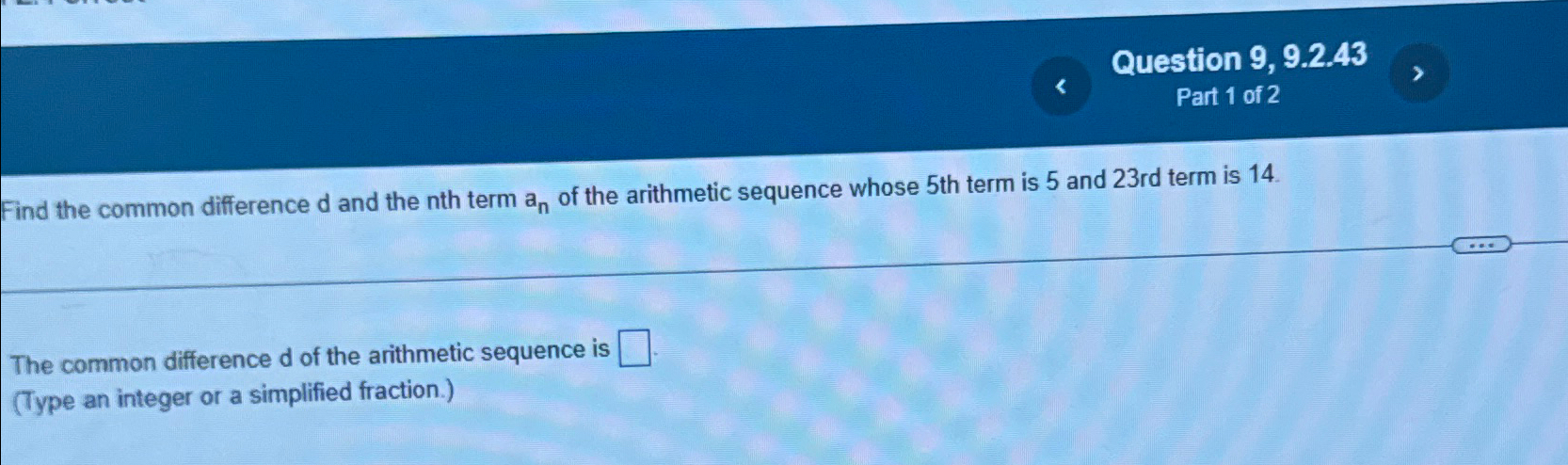 Solved Question 9, 9.2.43Part 1 ﻿of 2Find the common | Chegg.com