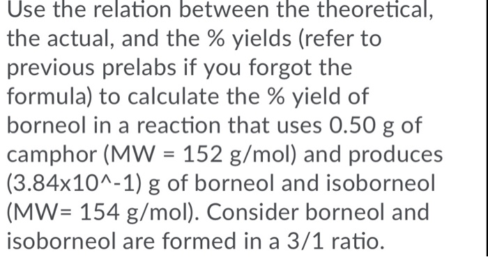 Solved use the relation between the therotical,the | Chegg.com