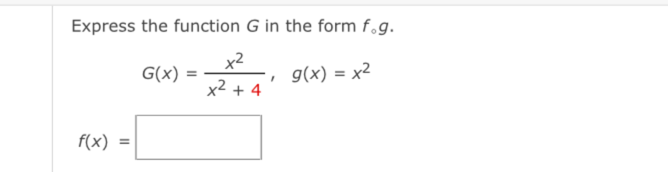 Solved Express the function G ﻿in the form | Chegg.com