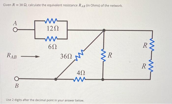 [solved] Given R 38 Omega Calculate The Equivalent