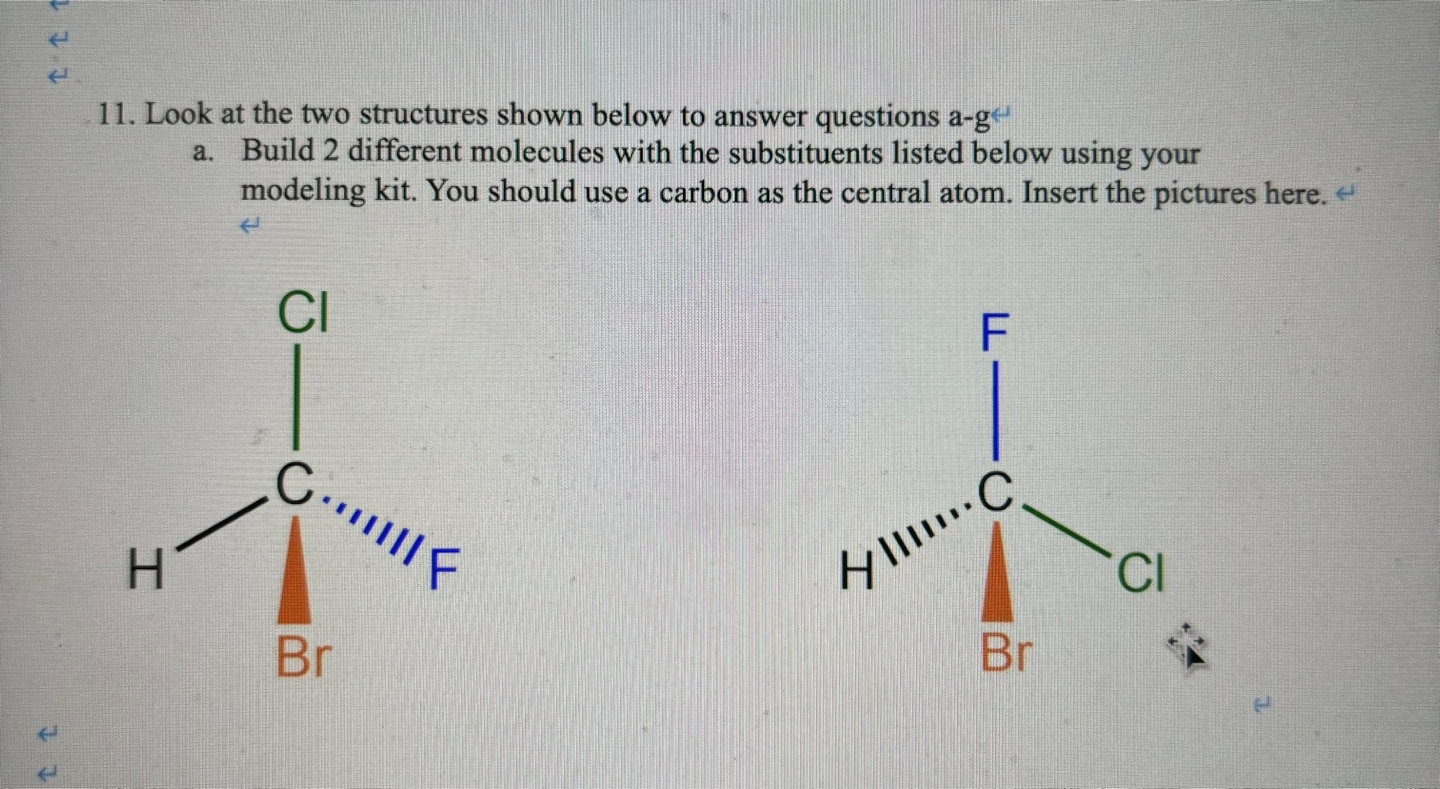 Solved e. ﻿Enantiomers are stereoisomers that are mirror | Chegg.com