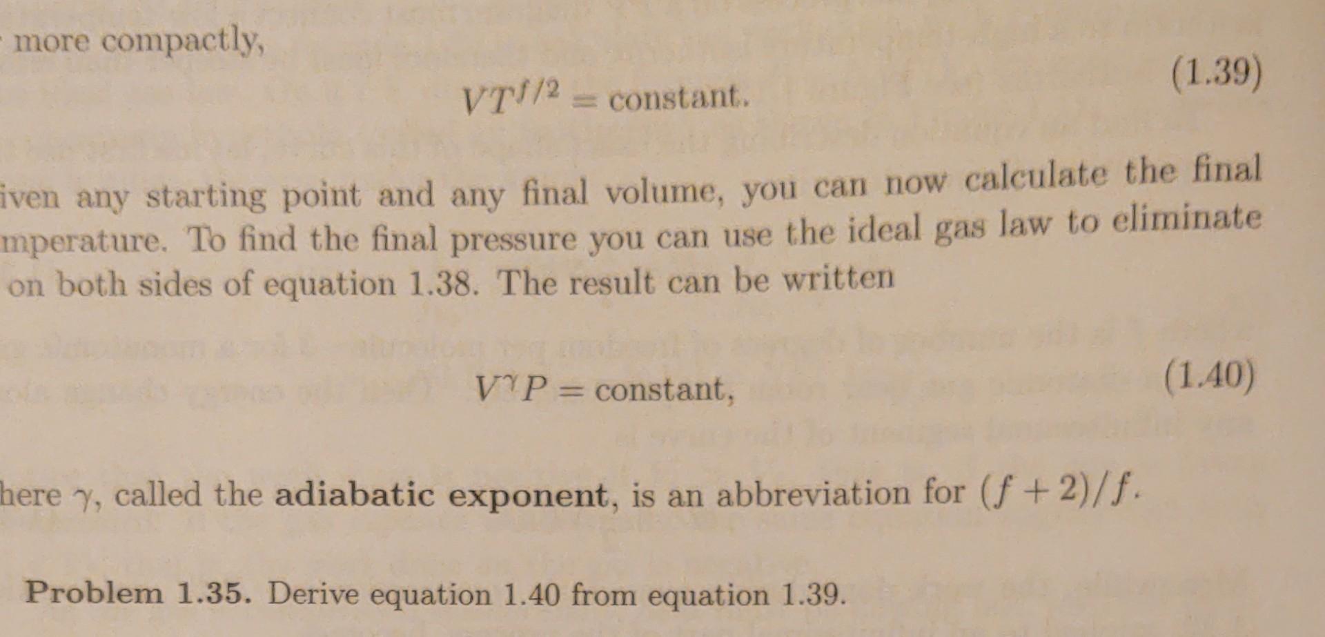 Solved more compactly, VTf/2= constant iven any starting | Chegg.com