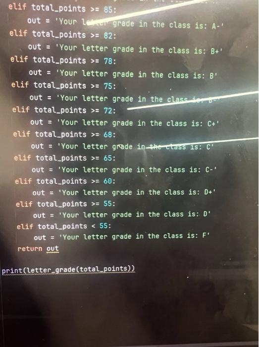 Solved The syllabus has a Rubric of how the grades are | Chegg.com