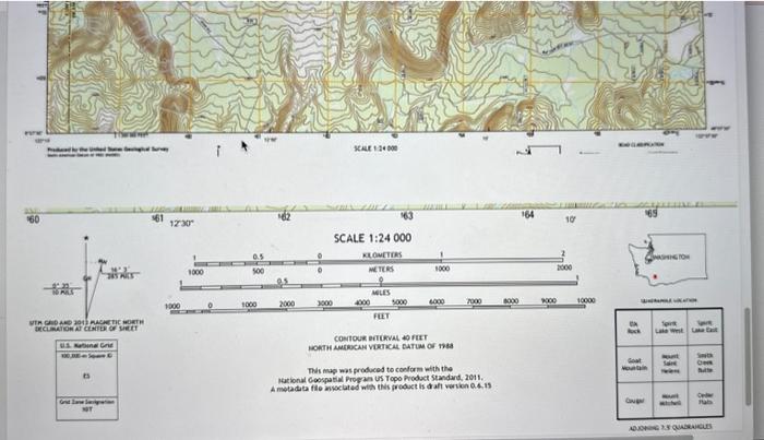 Solved The Topography of Mt. Saint Helens Part II: | Chegg.com