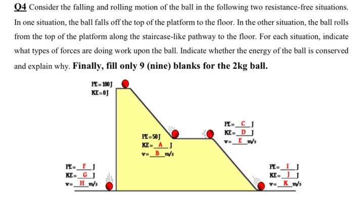 Solved 04 Consider the falling and rolling motion of the | Chegg.com