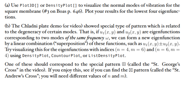 Solved A ﻿use Plot3d ﻿or Densityplot ﻿to Visualize