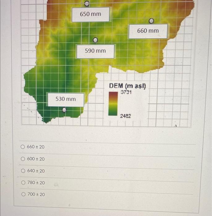Solved Calculate the catchment-average rainfall for the | Chegg.com