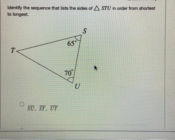 Solved Identify the sequence that lists the sides of ASTU in | Chegg.com
