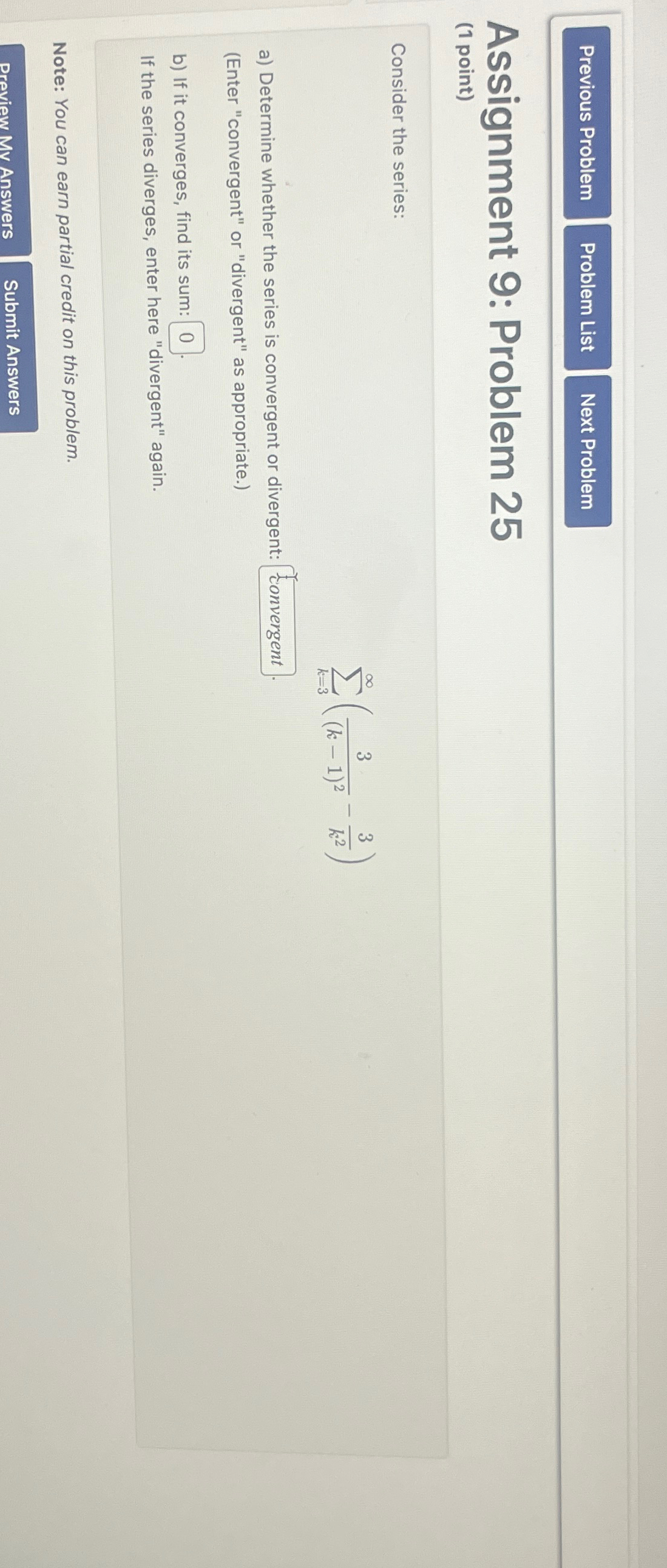 Solved Assignment 9: Problem 25(1 ﻿point)Consider the | Chegg.com