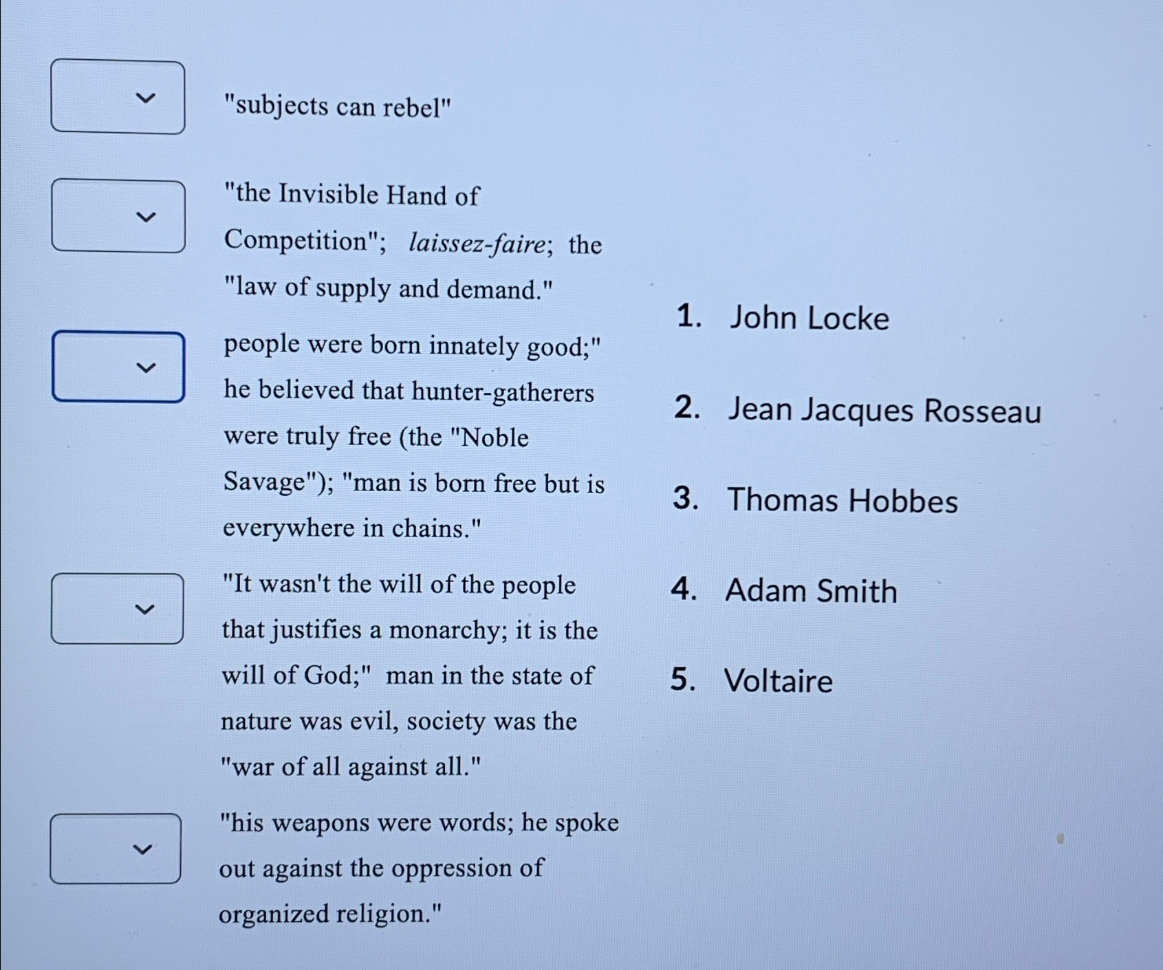 Solved "subjects can rebel""the Invisible Hand | Chegg.com