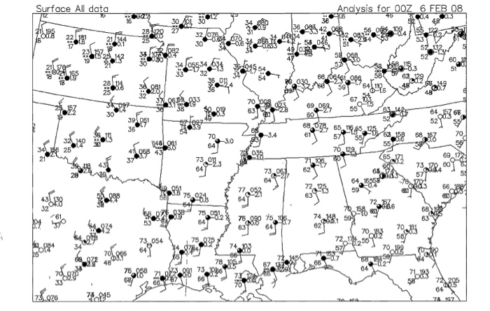 geography: contour the temperature every 4 degrees. | Chegg.com