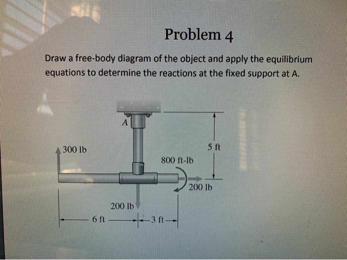 Solved Problem 4 Draw a free-body diagram of the object and | Chegg.com