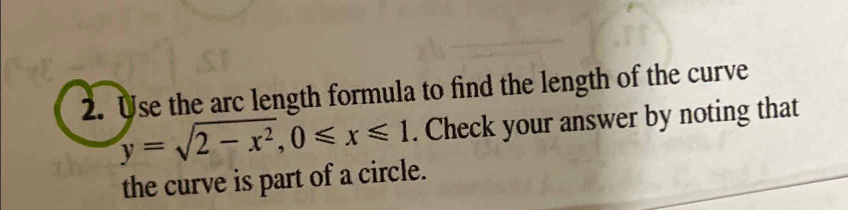 Solved Use the arc length formula to find the length of the | Chegg.com
