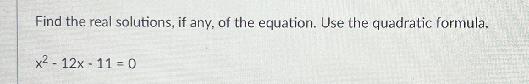 Solved Find the real solutions, if any, of the equation. Use | Chegg.com