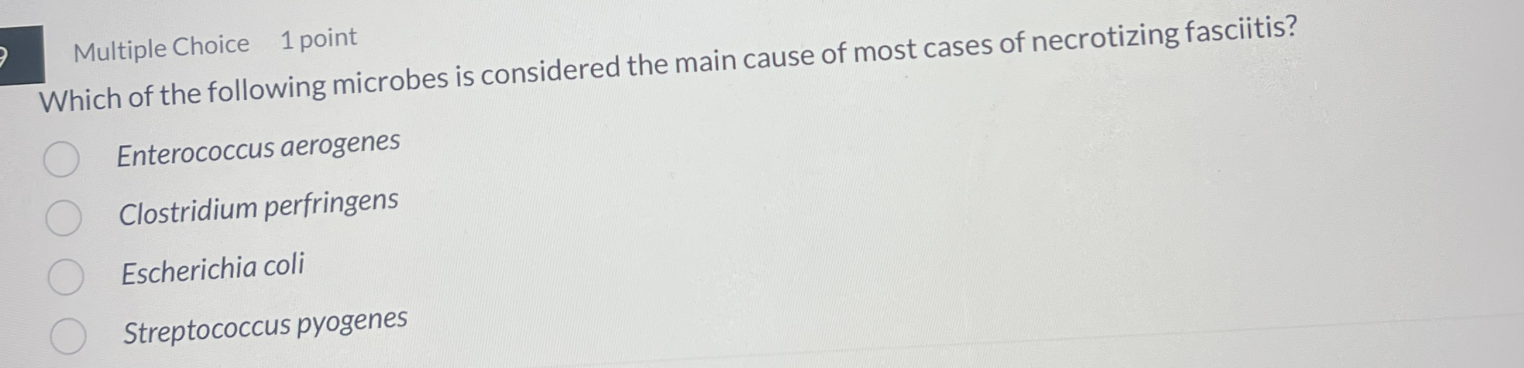 Solved Multiple Choice 1 ﻿pointWhich of the following | Chegg.com