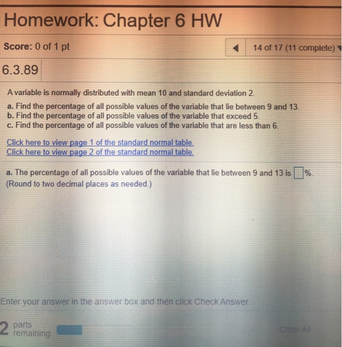 Solved Homework Chapter 6 Hw Score 0 Of 1 Pt 14 Of 17 11