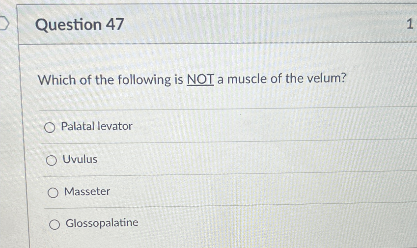 Solved Question 47Which of the following is NOT a muscle of | Chegg.com