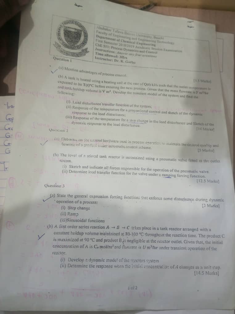 Solved (a) ﻿Mention advantiges of process contral.and tark | Chegg.com