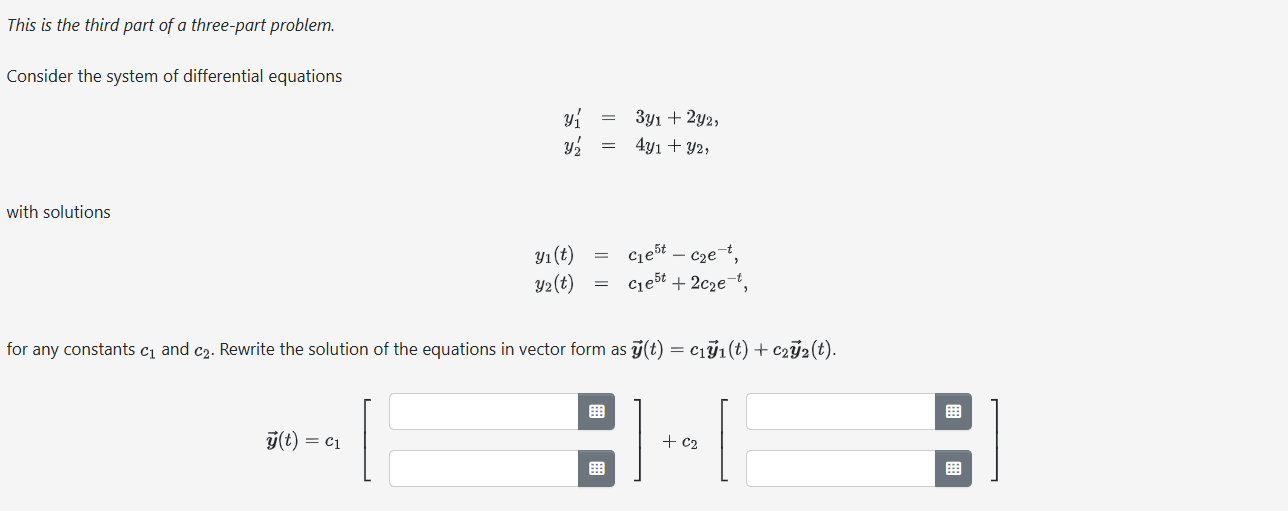 [Solved]: This is the third part of a three-part problem. Co