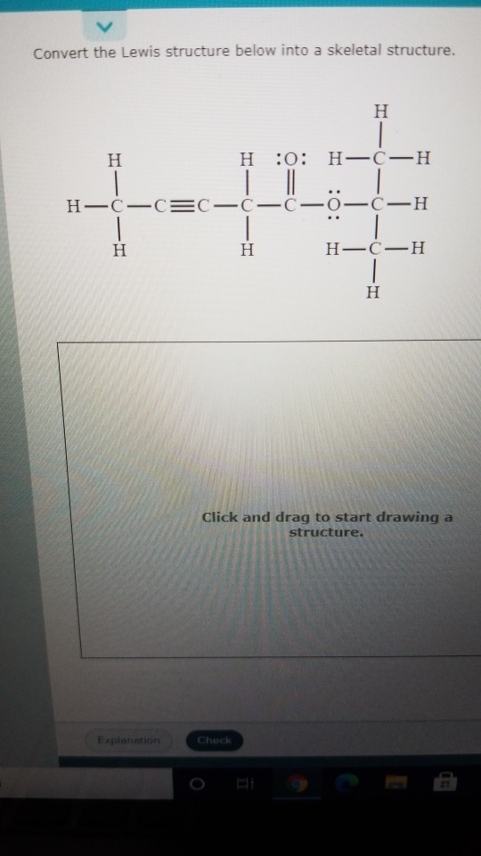 Solved Convert the Lewis structure below into a skeletal | Chegg.com