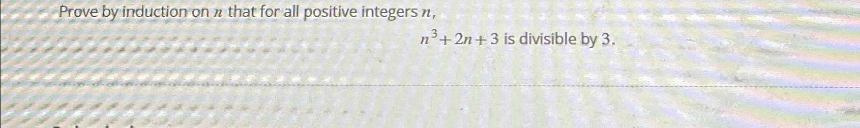Solved Prove by induction on n ﻿that for all positive | Chegg.com