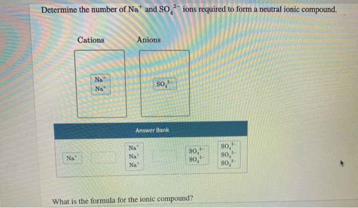 Solved Cations Anions Mg2+ Mg? + ΡΟ, PO Mg* Answer Bank POP- | Chegg.com