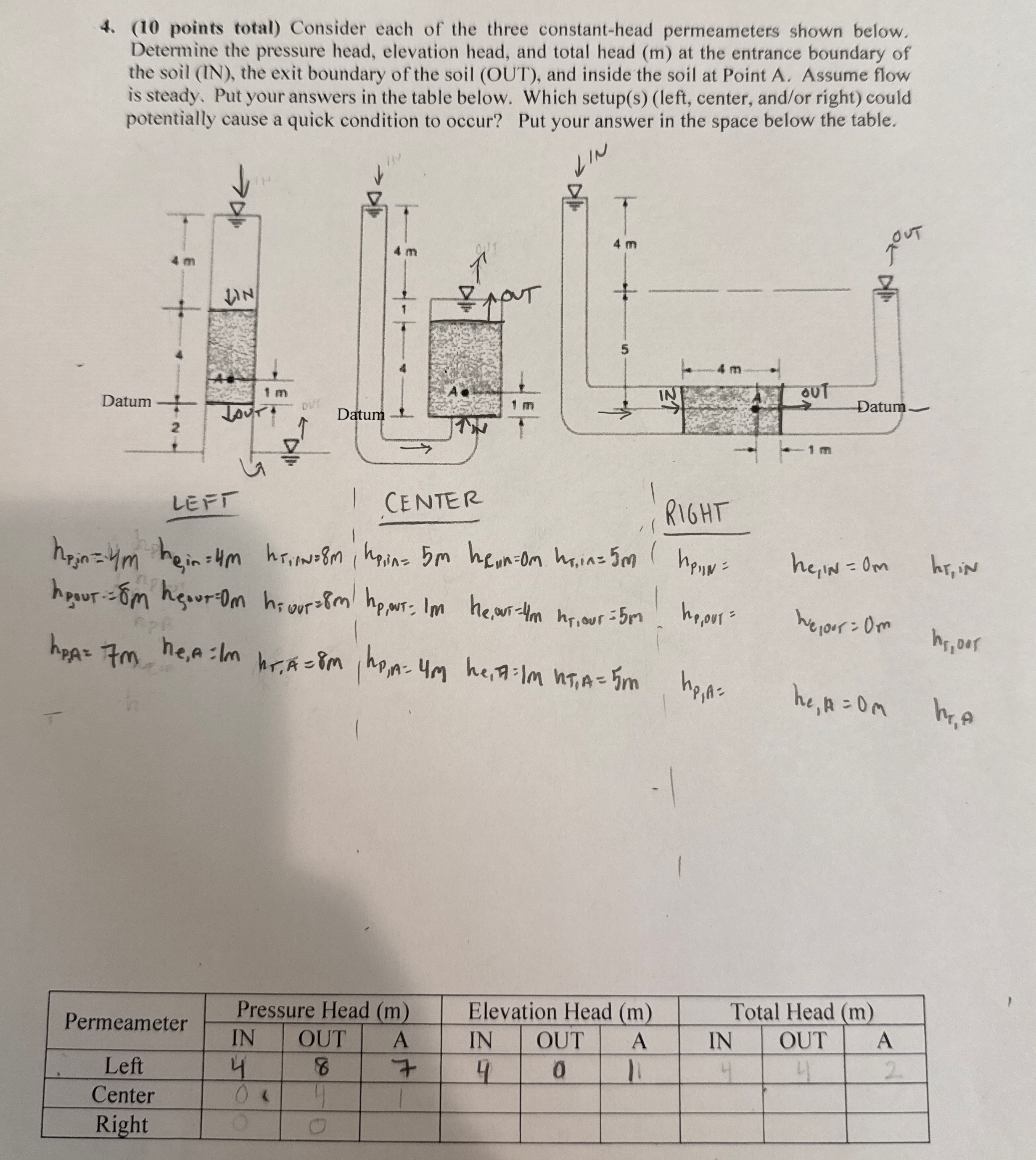 [Solved]: ( 10 points total) Consider each of the three cons