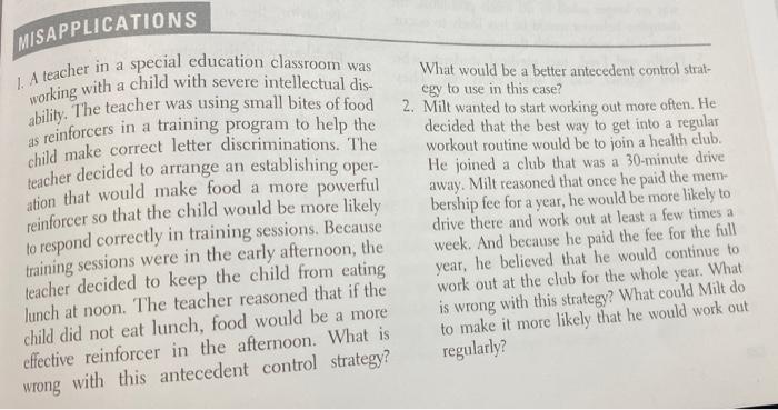 Solved 1. Describe how you could use antecedent control | Chegg.com