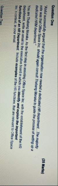 Solved Question One"Abdul successfully argued that the | Chegg.com