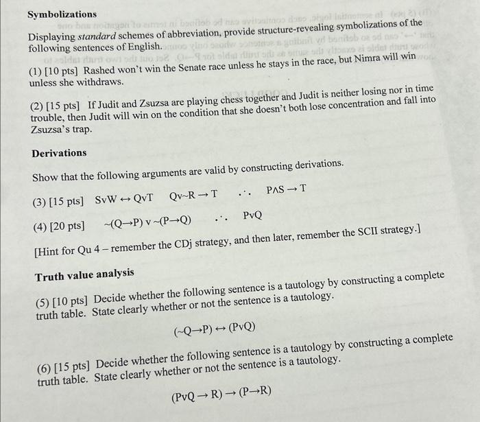 Symbolizations Displaying standard schemes of | Chegg.com