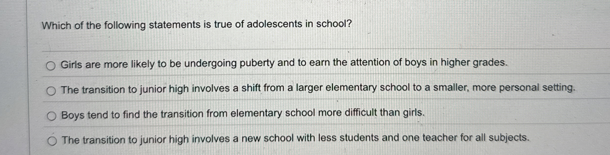 Solved Which of the following statements is true of | Chegg.com