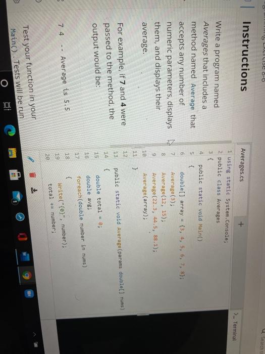 Solved LACILISE 6-6 Search | Instructions >_Terminal Write a | Chegg.com Solved LACILISE 6-6 Search | Instructions >_Terminal Write a | Chegg.com