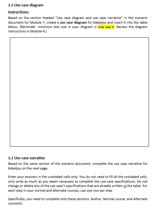 Solved Instructions: Based on the section headed “Use case | Chegg.com