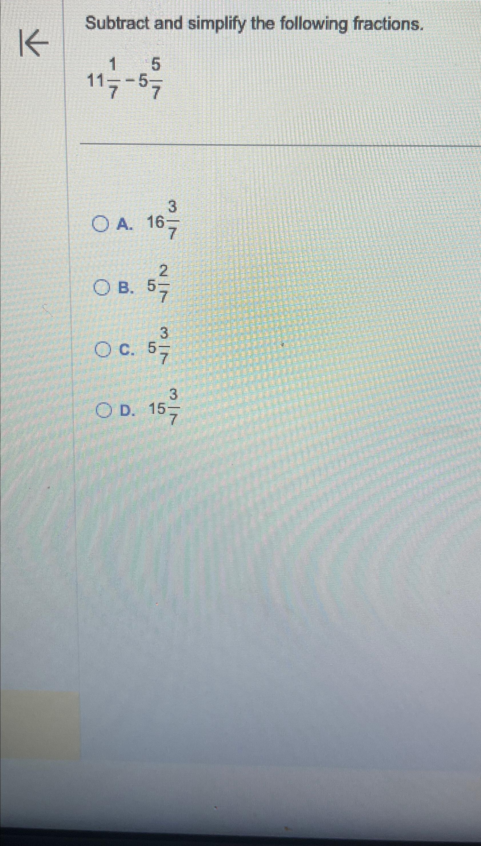 Solved Subtract and simplify the following | Chegg.com