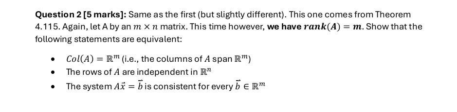 Solved Question 2 [5 ﻿marks]: Same as the first (but | Chegg.com