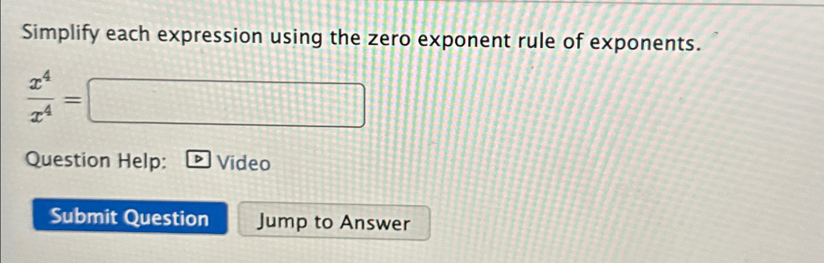 Solved Simplify each expression using the zero exponent rule | Chegg.com