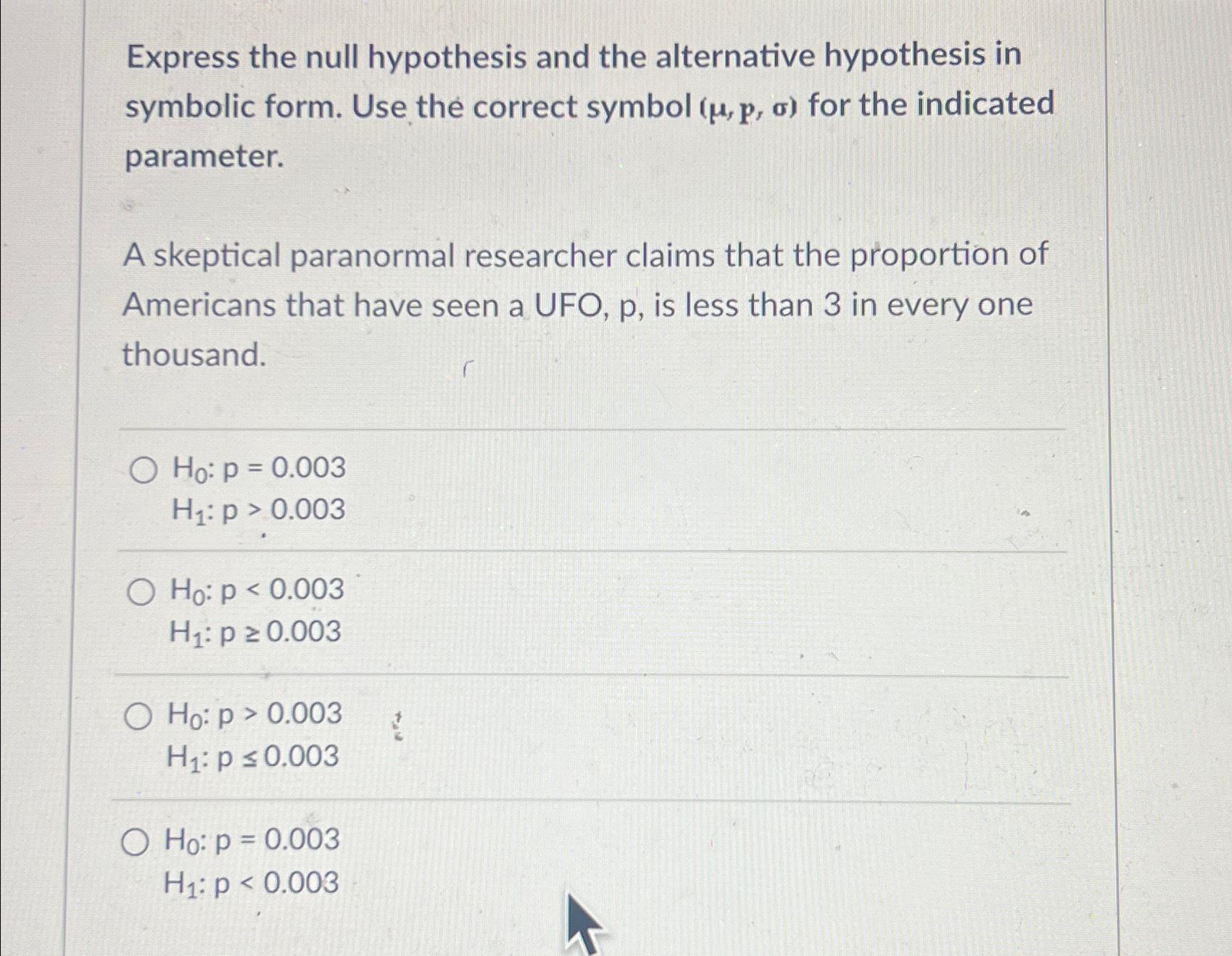 Solved Express the null hypothesis and the alternative | Chegg.com