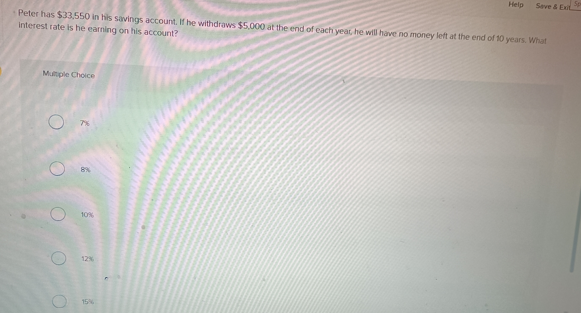 Solved Peter has $33,550 ﻿in his savings account. If he | Chegg.com