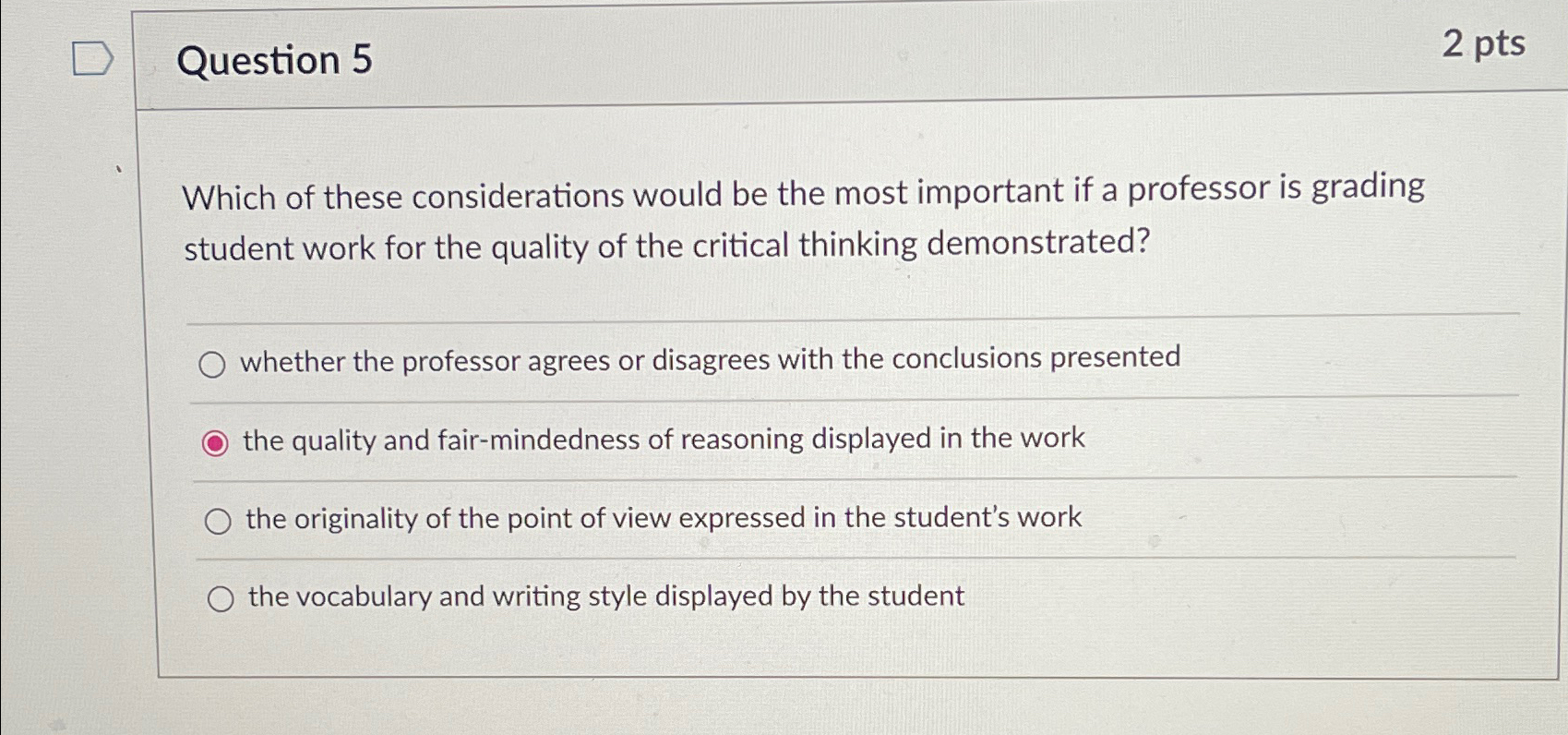 Solved Question 52 ﻿ptsWhich of these considerations would | Chegg.com