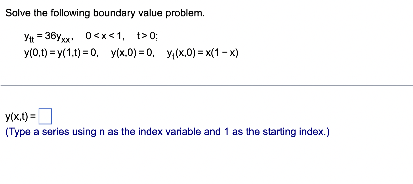Solved Solve the following boundary value | Chegg.com