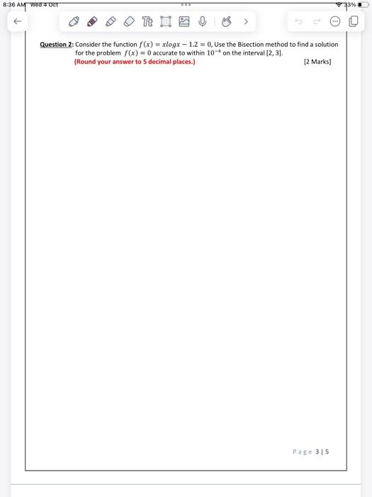 Solved Question 3: Consider the nonlinear equation f(x)=0 | Chegg.com