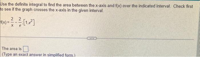 Solved Use the definite integral to find the area between | Chegg.com