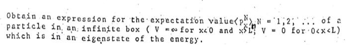 Solved !) of a Obtain an expression for the expectation | Chegg.com