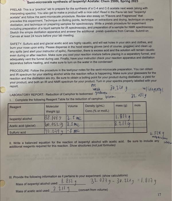 including preparation of a liquid sample for IR | Chegg.com