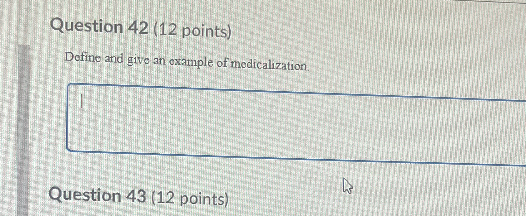 Solved Define and give an example of medicalization. | Chegg.com