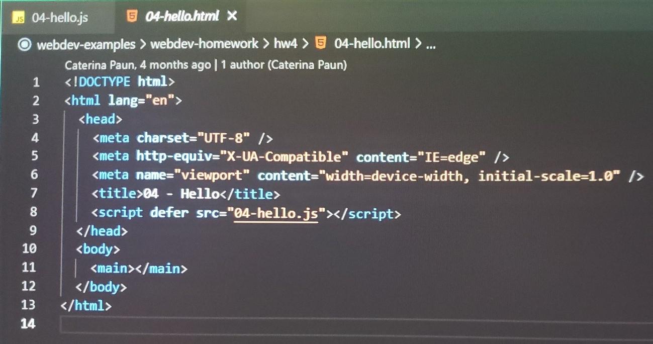 Solved Use the following files: 04-hello.html and | Chegg.com