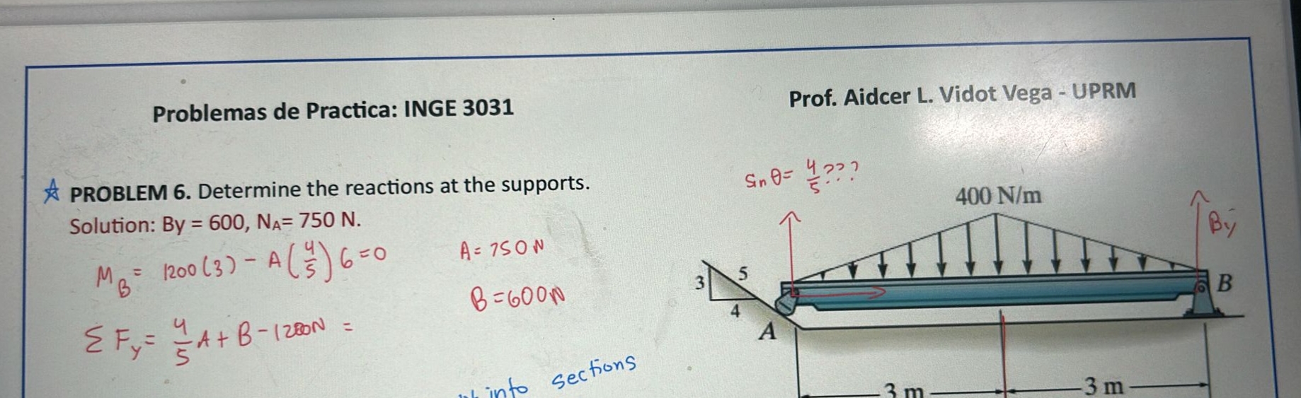 Solved Problemas de Practica: INGE 3031A PROBLEM 6. | Chegg.com