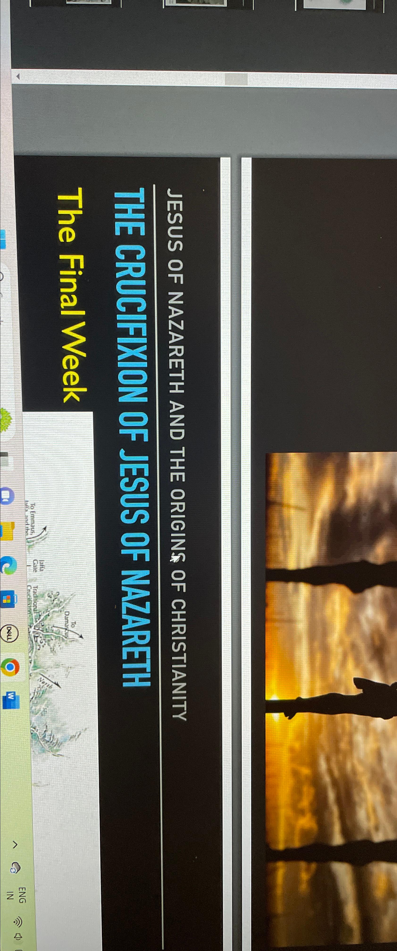 Solved JESUS OF NAZARETH AND THE ORIGING OF CHRISTIANITYTHE | Chegg.com