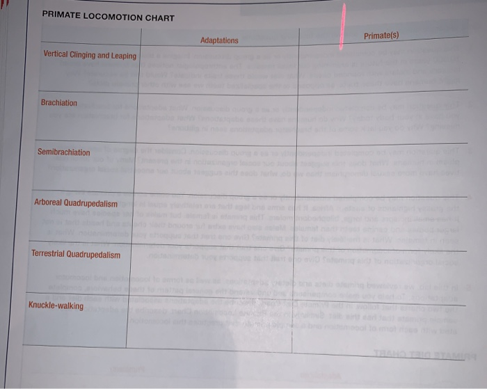 Solved 5. In this lab, we reviewed primate diets and dietary | Chegg.com