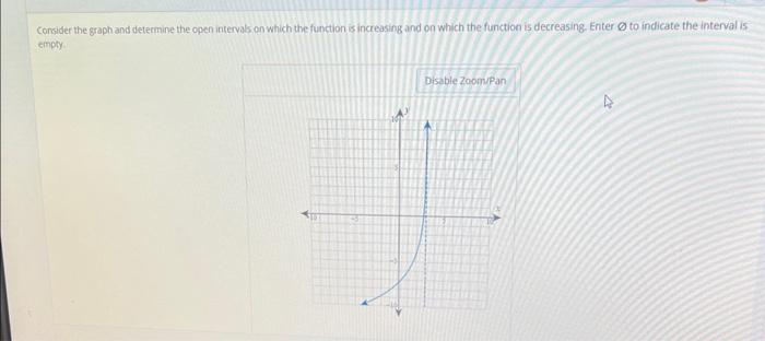 Solved Consider the graph and determine the open intervak on | Chegg.com